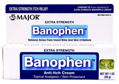 Major Extra Strength Banophen Anti-Itch Cream - 1 oz | Benadryl Cream ...