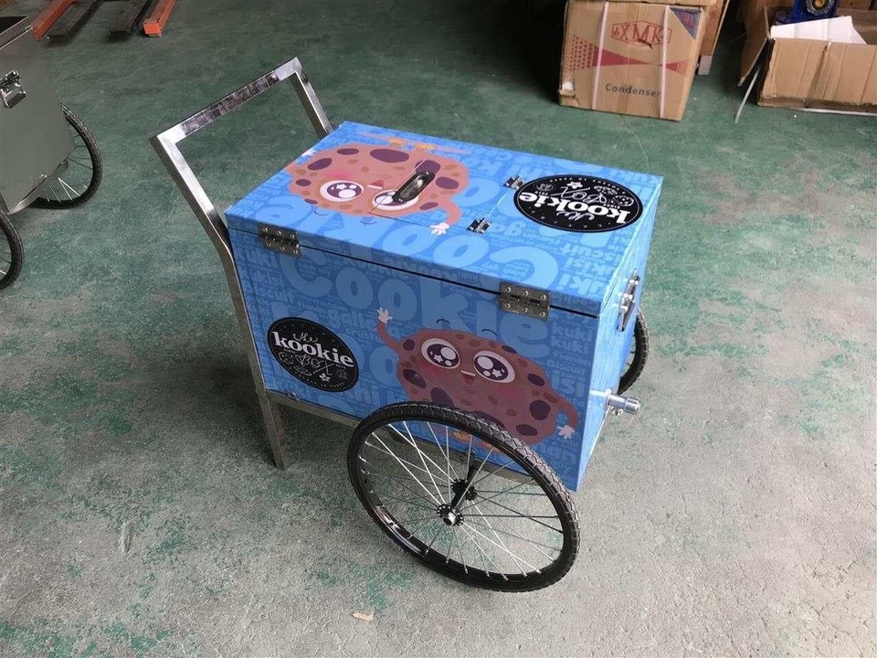 Customized Stainless Steel Food Drinks Ice Cream Cold Cooler Box Push ...