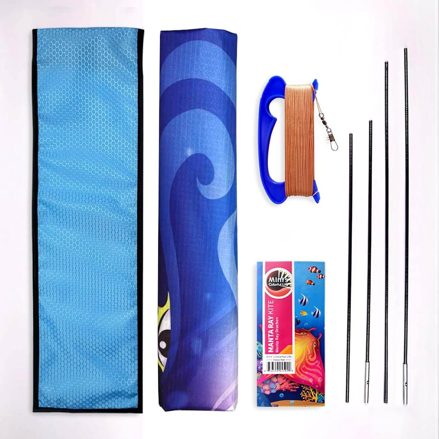 KIDS Large Stingray Kite Adults,Easy To Fly Delta Single Line Kite Gift ...
