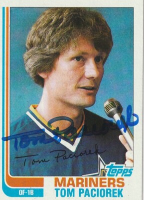 TOM PACIOREK SEATTLE MARINERS SIGNED 1982 TOPPS CARD #678 | eBay