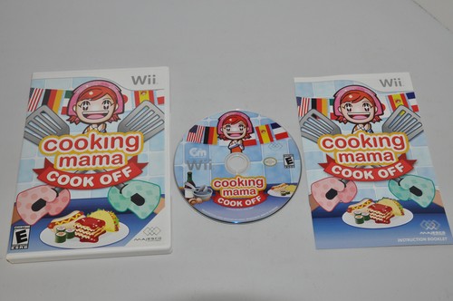 Cooking Mama Cook Off Wii Complete CIB w/ Box & Manual - Tested - Free ...