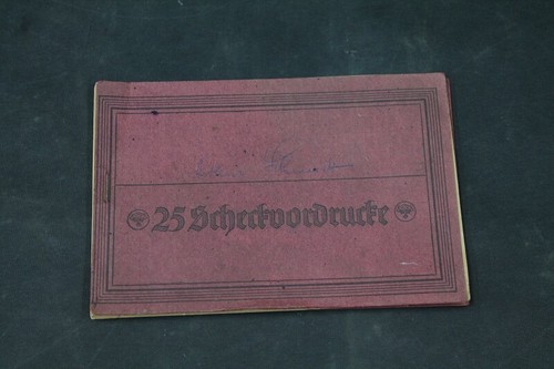 Old Print Check Forms Checkbook Savings Bank Pirna Graupa RM | eBay