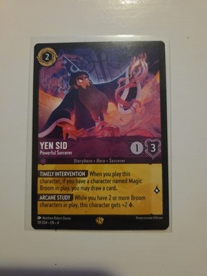 Yen Sid - Powerful Sorcerer 59/204 Ursula's Return Regular | eBay