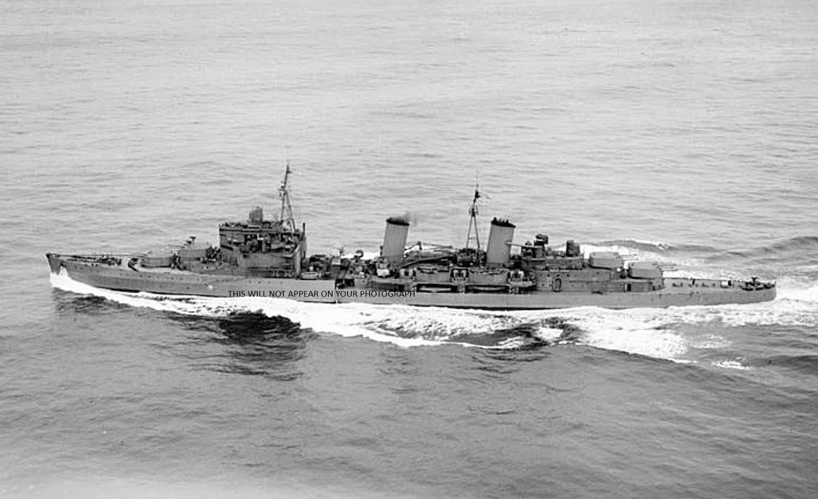 ROYAL NAVY LIGHT CRUISER HMS EDINBURGH IN SCAPA FLOW - 28 OCTOBER 1941 ...