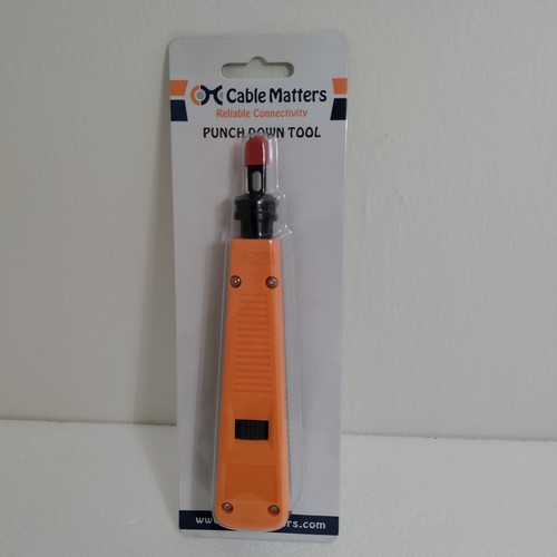 Cable Matters Reliable Connectivity Punch Down Tool 110 Blade New | eBay