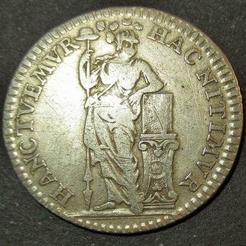 1759 US Colonial DUTCH COLONY SILVER QUARTER GUILDER Virgin Holland ...