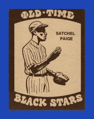 1974 Laughlin Old Time Black Stars Set-Break # 15 Satchel Paige EX ...