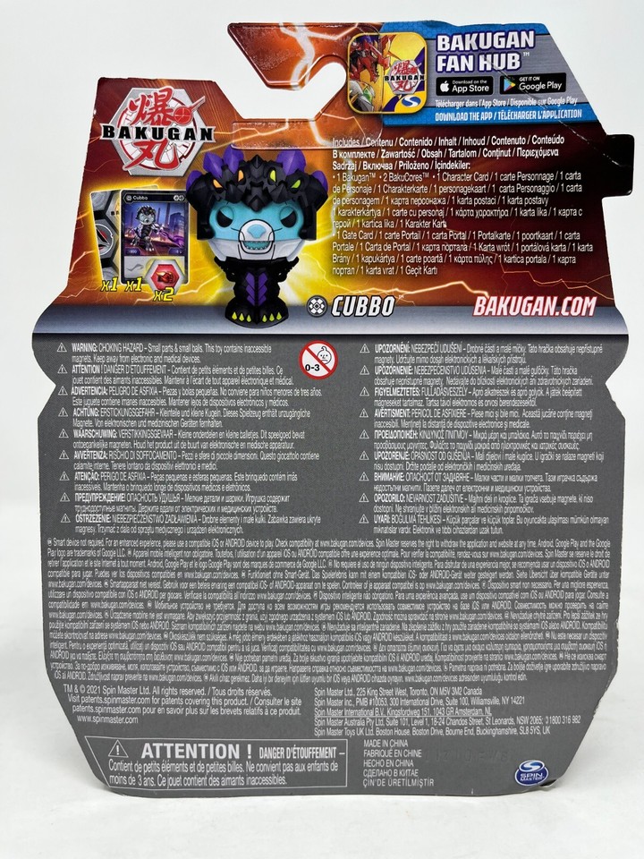 BAKUGAN Spin Master CUBBO Darkus Nillious Cosplay Pack NEW w/ Card ...