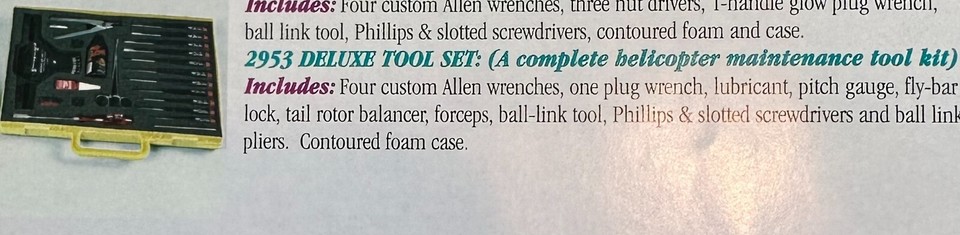 X cell MA 2953 Deluxe Tool Set (Complete RC maintenance Kit) Miniature Aircraft | eBay