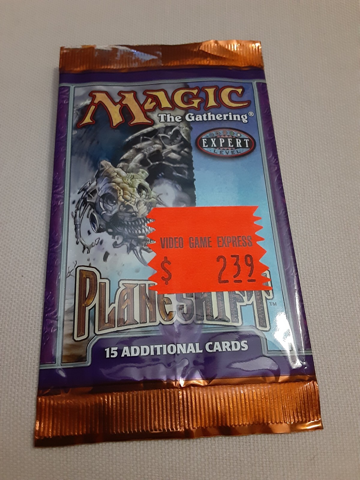 MTG Planeshift empty Booster Pack English Magic The Gathering wrapper ...