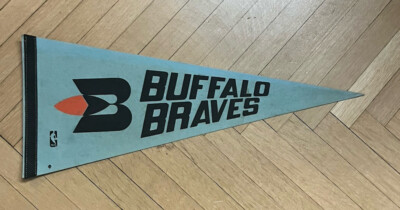 NBA Buffalo Braves Vintage Defunct 1970's Powder Blue Team Logo Pennant ...