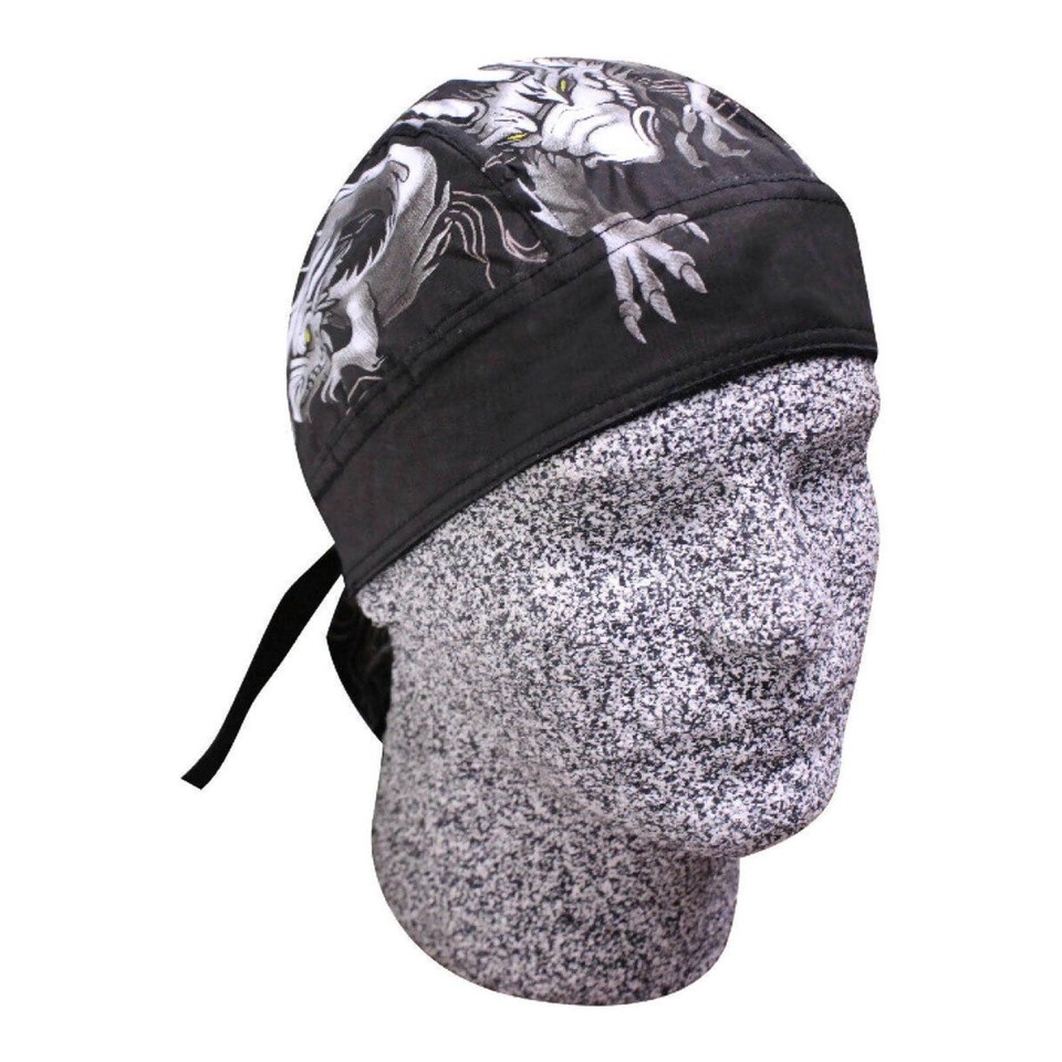 Black Grey Midieval Dragon Platinum Durag Doo Rag Skull Cap Sweatband ...