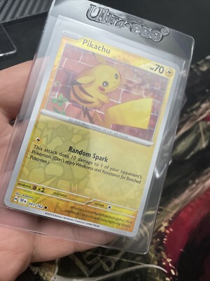 Pokémon Temporal Forces PIKACHU 051/162 Extremely RARE DOUBLE PRINT ...