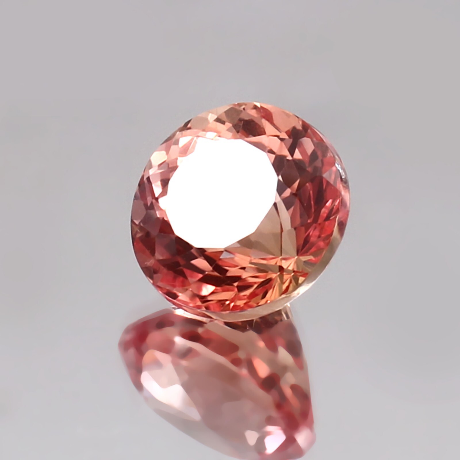 AAA Grade 11x11 MM Natural Ceylon Padparadscha Sapphire Round Cut Loose ...