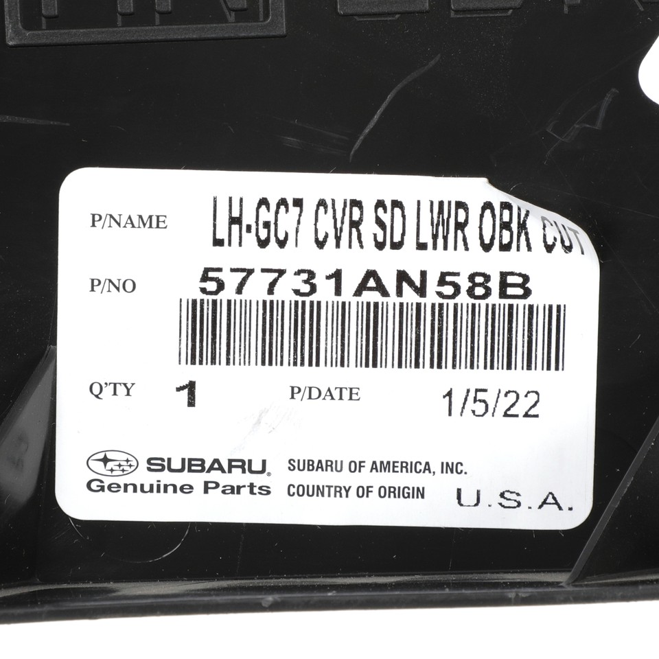 OEM NEW 2020-2023 Subaru Outback Exterior Lower Cover Driver Side ...