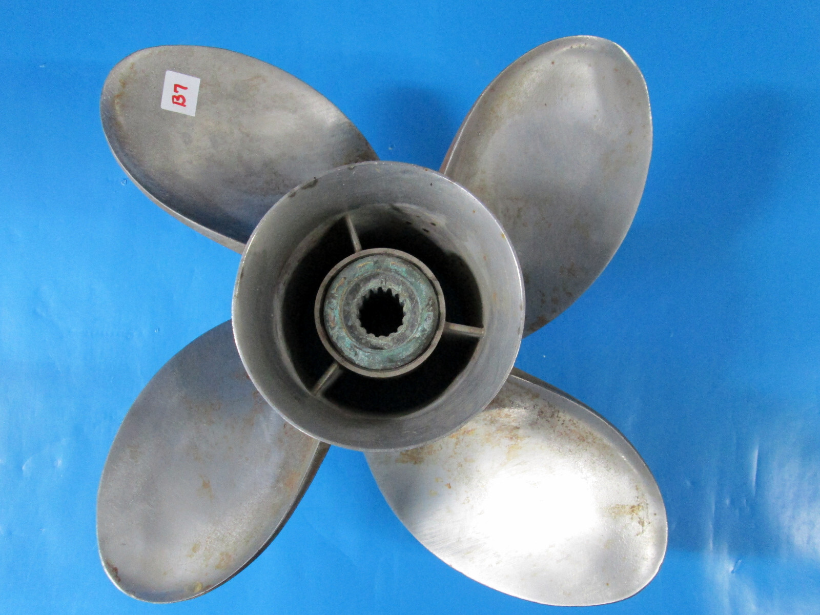 Yamaha Stainless 4 BL Propeller 14 1/2 x 17 Pitch RH 15 Spline Been ...