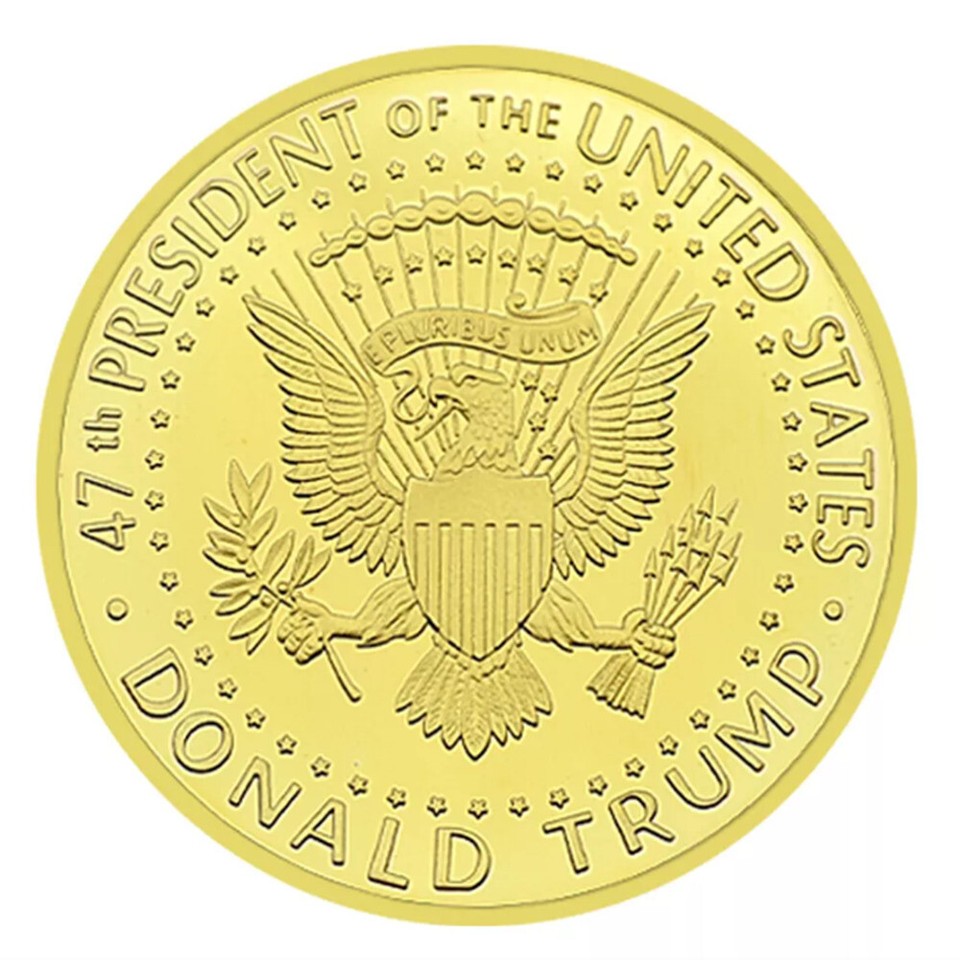 10PCS 2025 Donald Trump Challenge Coin US 47th President Gold ...