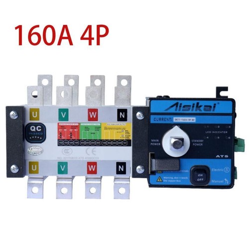 4P 160A ATS dual power Automatic Transfer Switch diesel generator parts ...