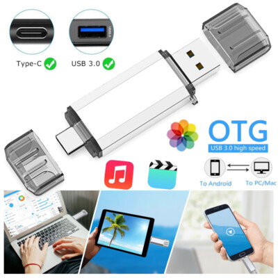 32/64/128GB USB 3.0 Type-C Flash Drive Thumb Drive Pen Drive Memory ...