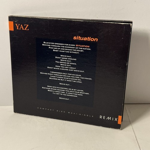YAZ - "Situation" Remix Maxi-Single ( CD ) Digipak Yazoo Clarke Moyet ...
