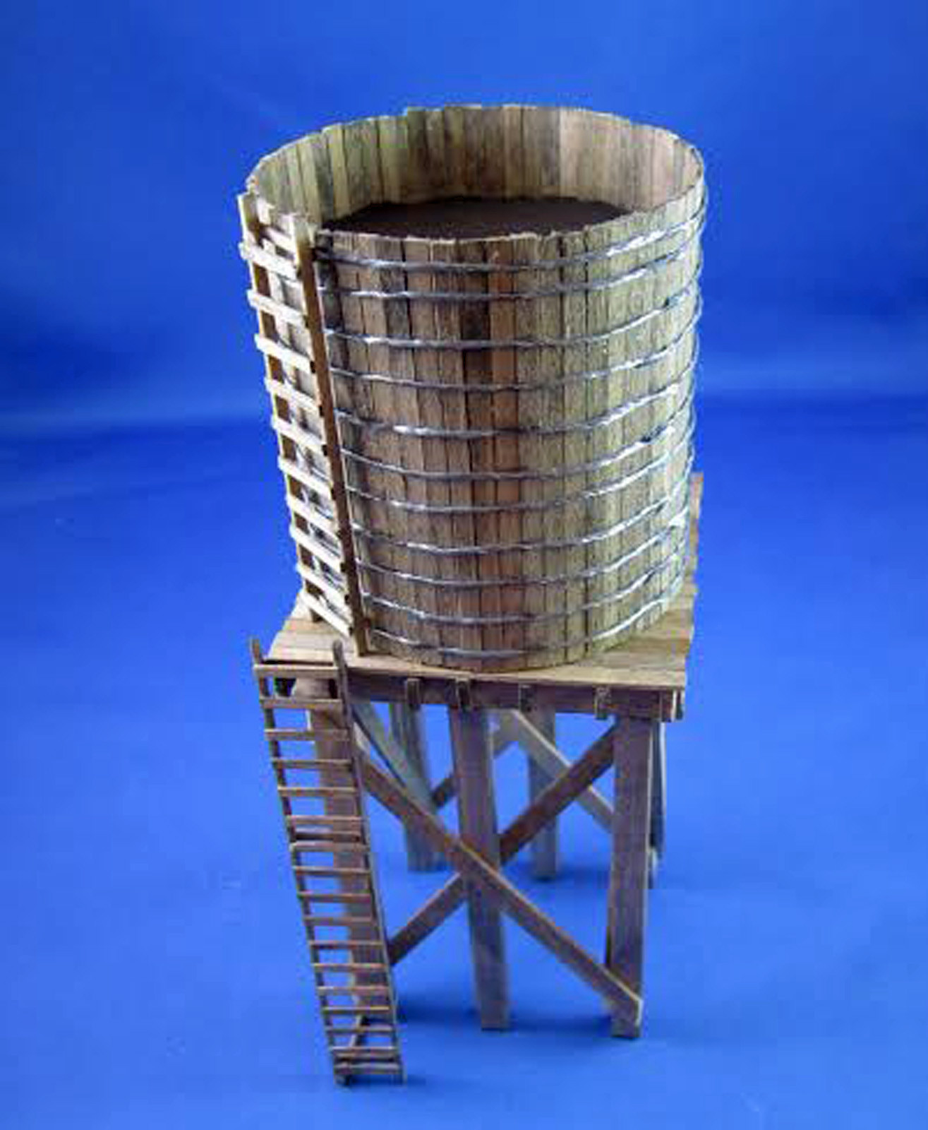 OPEN TOP WATER TOWER O On30 Model Railroad Structure Unpainted Laser ...