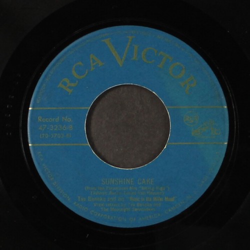 TEX BENEKE: dream a little longer / sunshine cake RCA 7" Single 45 RPM ...