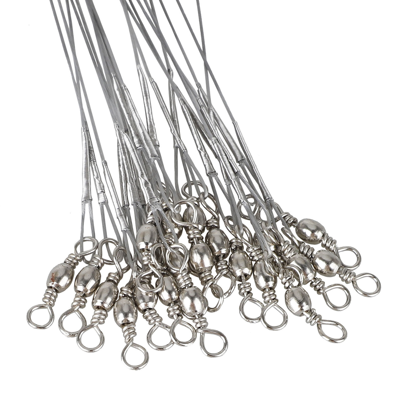 100Pcs Stainless Steel Fishing Line Trace Fish Lure Leader Wire 16/18 ...