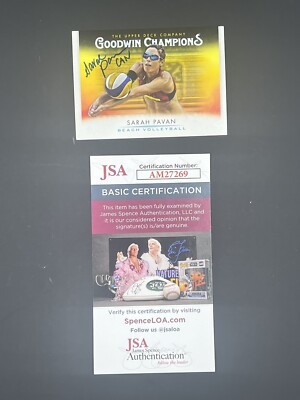 Sarah Pavan Signed 2021 Upper Deck Goodwin Champions JSA Canada ...