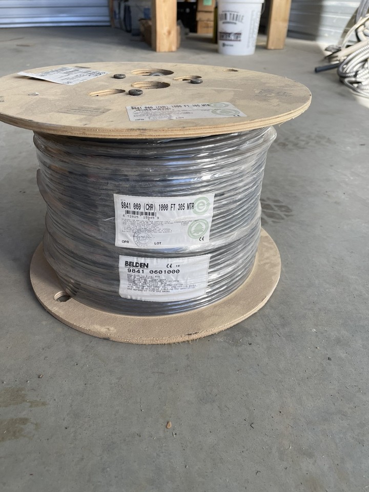 Belden 9841 1PR 24AWG Shielded Low Voltage Cable 1000’ New Roll | eBay