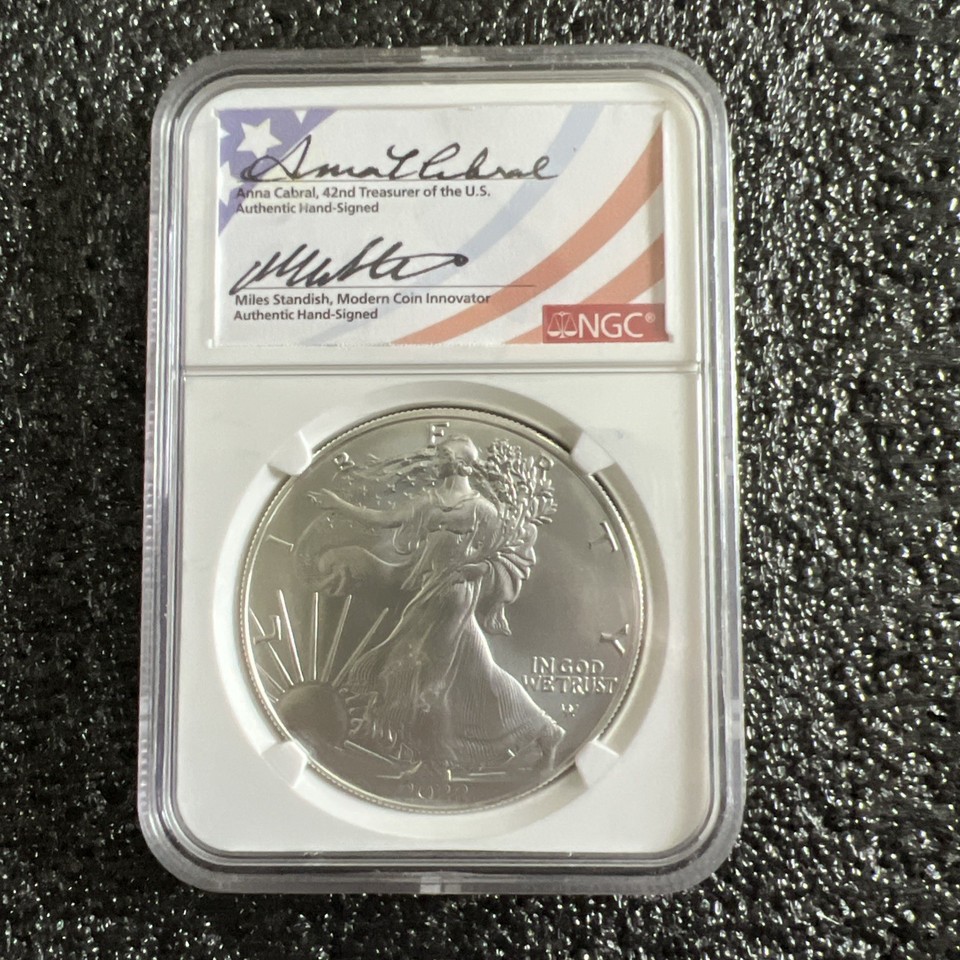 2022 Anna Cabral Miles Standish Dual Signature MS70 First Day Of Issue ...