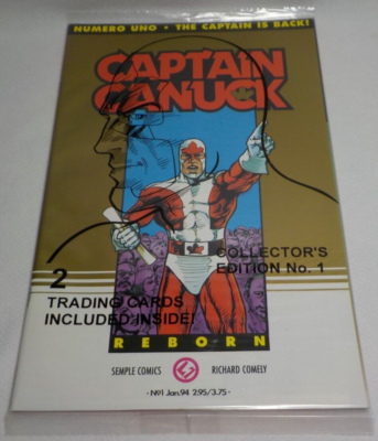 SEMPLE COMICS CAPTAIN CANUCK REBORN COLLECTORS EDITION # 1 SEALED COMIC ...