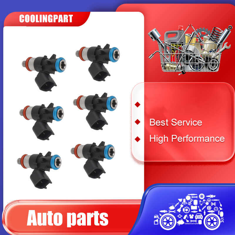 0280158233 Set of 6 Fuel Injectors For Chrysler Dodge Ram Jeep 3.6L ...