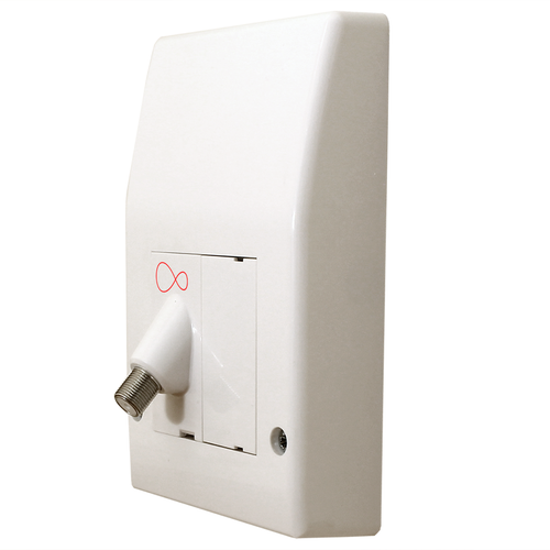 New Virgin Media White Internal Wall socket 45* + Isolator for TiVo TV ...