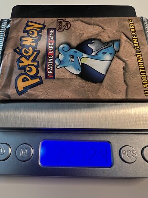 Pokemon Fossil Set Booster Pack Unlimited HEAVY Sealed Lapras | eBay
