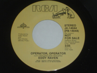 Eddy Raven - Operator, Operator (7", Single, Promo) | eBay