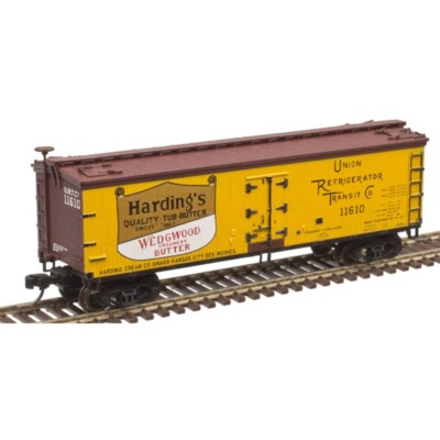 "N" Scale 40" Wood Reefer Hardings Butter #11610 Atlas 50005498 | eBay