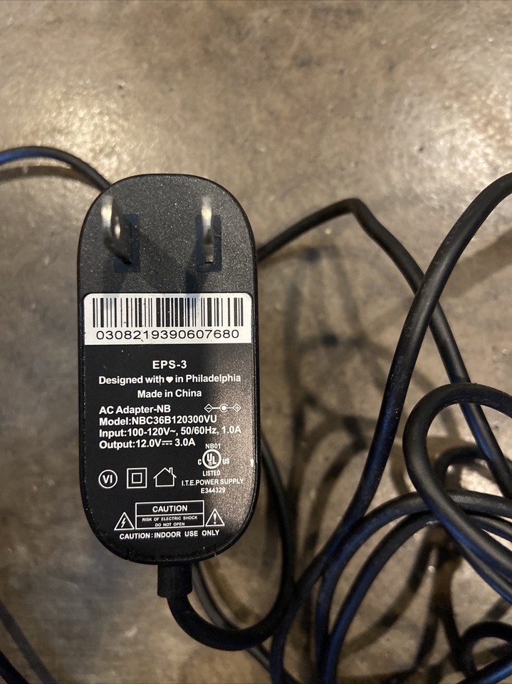 Xfinity AC Adapter NB Model: NBC36B120300VU,Output 12.0V 3.0A,EPS-3 | eBay