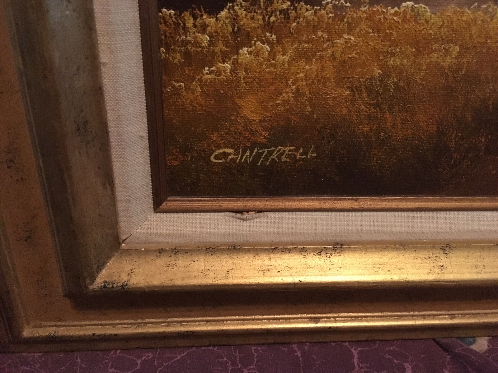 Vintage Landscape Oil Painting by Listed Artist Phillip Cantrell | eBay