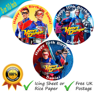HENRY DANGER CAKE TOPPER PERSONALISED EDIBLE HENRY DANGER BIRTHDAY CAKE ...