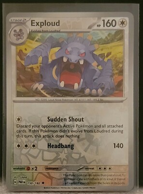 Pokemon TCG Card Exploud 150/182 S&V Paradox Rift Reverse Holo NM | eBay
