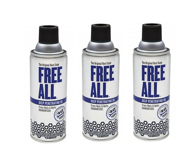 3 Pack Gasoila Free All Deep Penetrating Oil Rust Eater 11 oz Aerosol ...