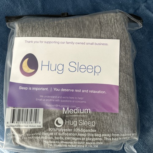 Hug Sleep Sleep Pod Move Small Graphite Gray Sensory Compression | eBay
