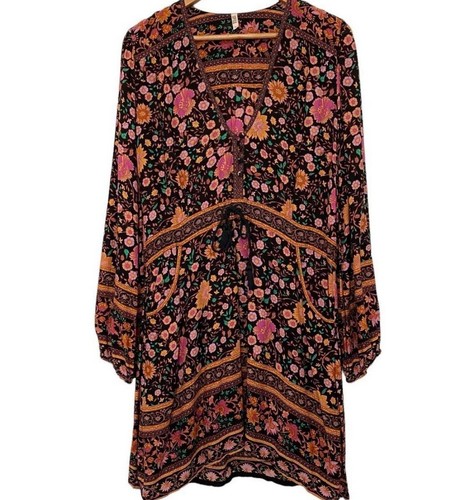 Spell Folk Town Playdress In Wintergarden ~ Size M AU 10 US 6 Mini Long ...