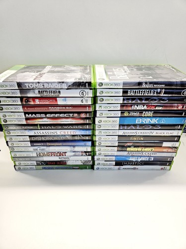 30 - Mixed Lot Of Microsoft Xbox 360 Games Clean Discs And Manuals | eBay