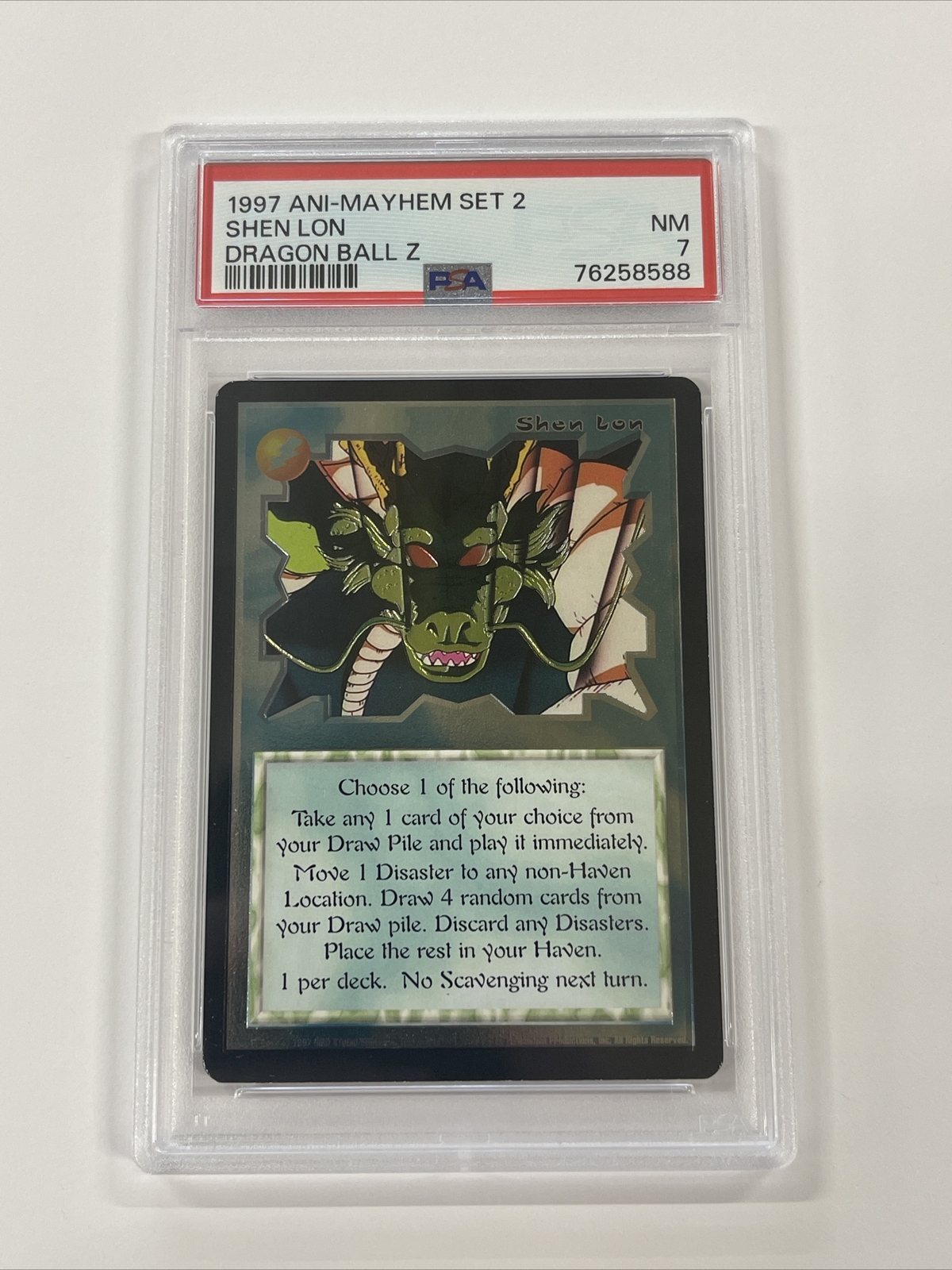 Graded PSA 7 Dragonball Z Ani-Mayhem Set 2 Shen Long 1997 NM POP 3 | eBay