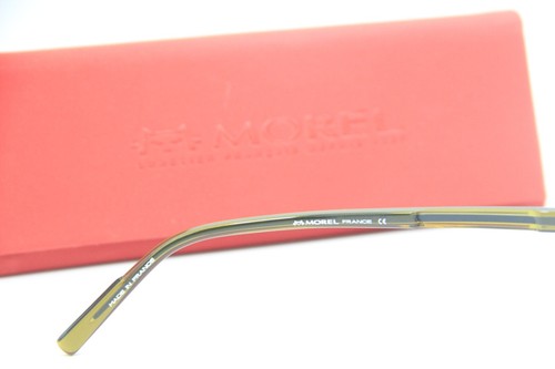 NEW MOREL OGA 10176O VN09 OLIVE BLACK AUTHENTIC EYEGLASSES W/CASE 53-19 ...