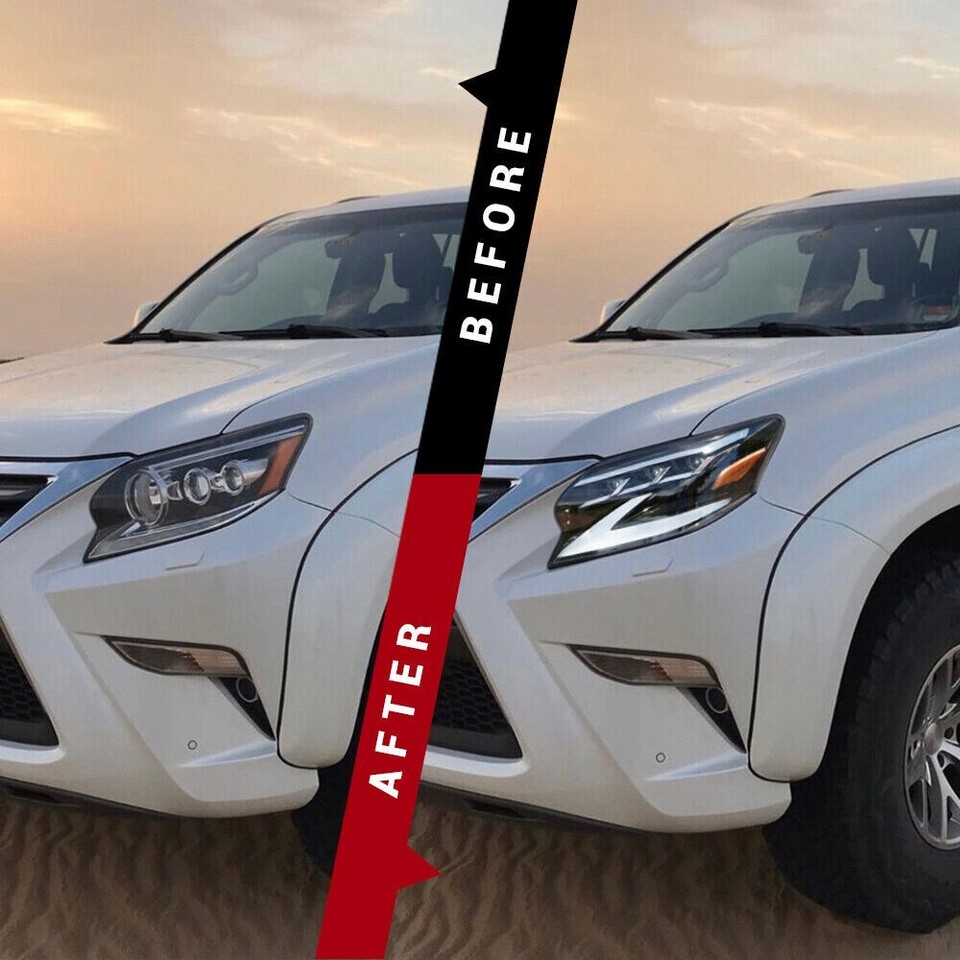 LED Headlights for Lexus GX460 2014 2019 DRL Triple Beam Front Head ...