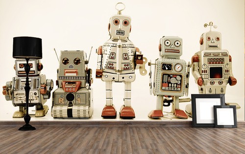 3D Cute Robots 783 Wall Paper Murals Wall Print Wall Wallpaper Mural AU ...