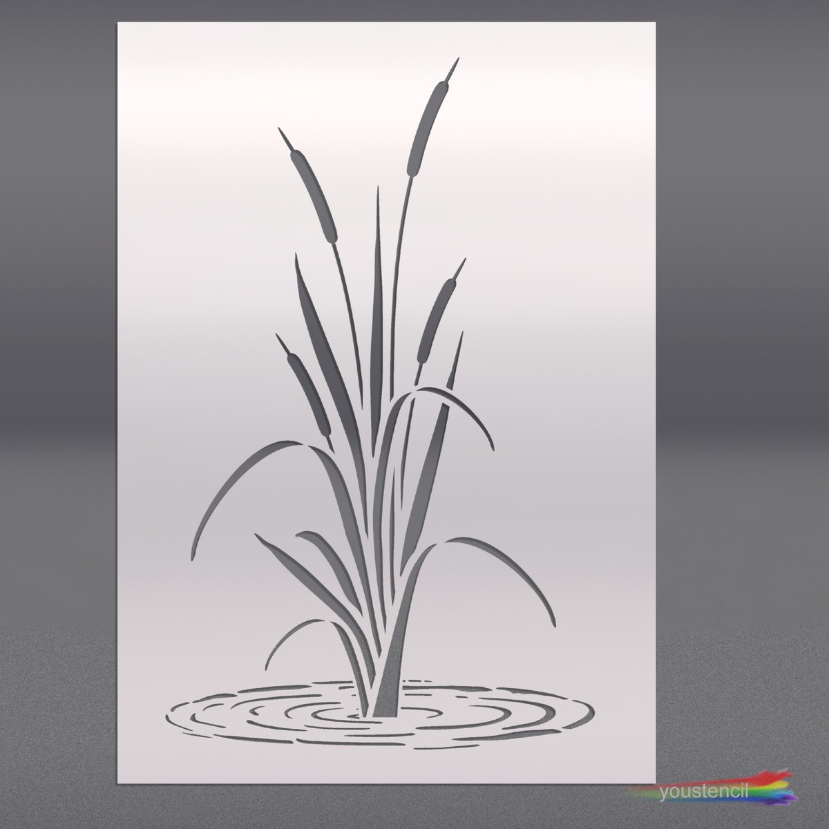 Cattail Stencil