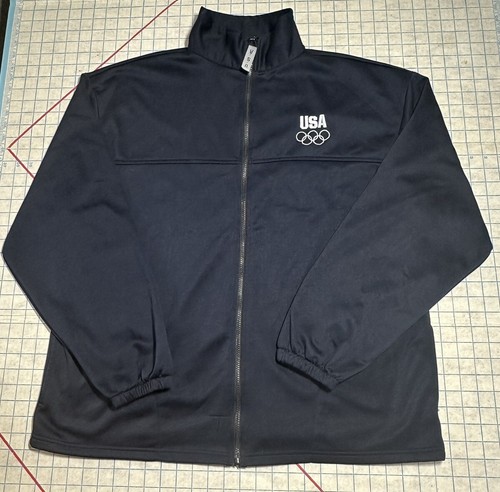 Team USA Olympics Jacket Blue 2018 Pyongyang Gold Pockets Men’s XXL ...
